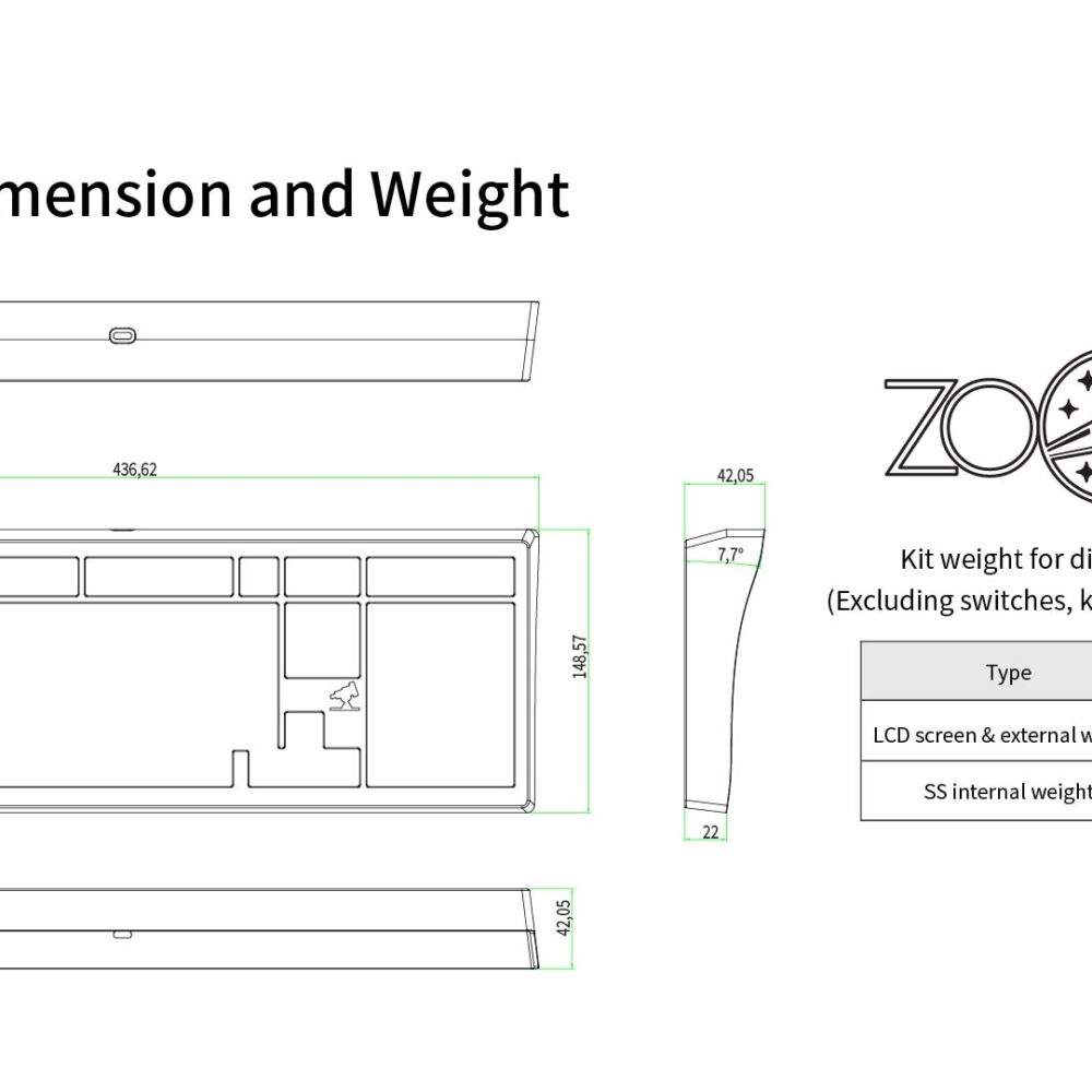 คีย์บอร์ด ZOOM98 - Crafttech