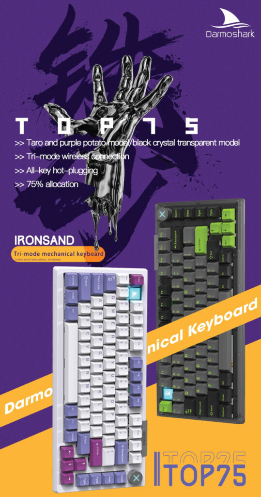 คีย์บอร์ด Darmoshark TOP75 - Crafttech
